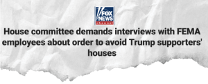 Homeland Republicans Request Transcribed Interviews with FEMA ...